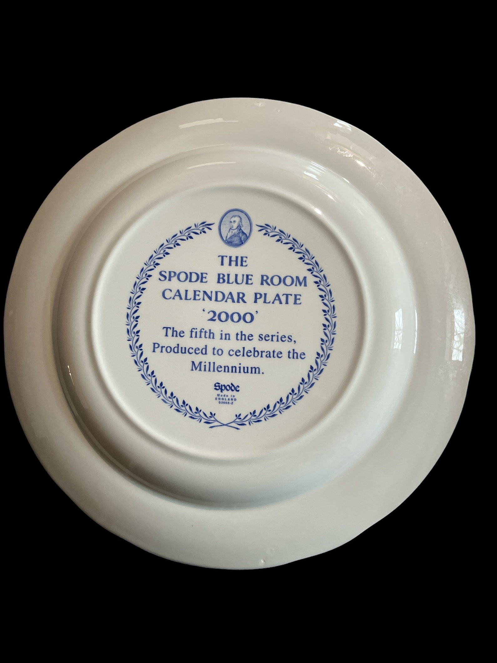 Spode England Blue Room 2000 Millennium Blue and White Calendar ...