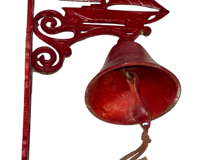 Vintage Cast Iron Sailboat Door/garden Bell – Maddingtoncast Nautical ...