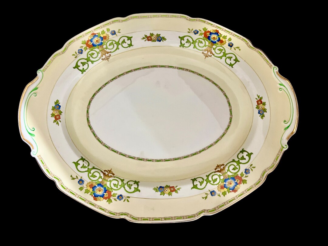 Stunning Art Deco 1930’s Grindley England Turnstall XL Floral Geometric ...