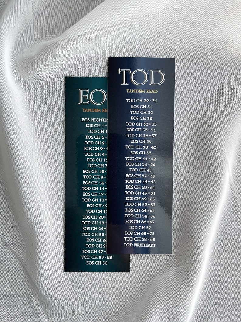 Throne of Glass - Tandem Read Bookmarks - Set of 2 - Matches Original ...