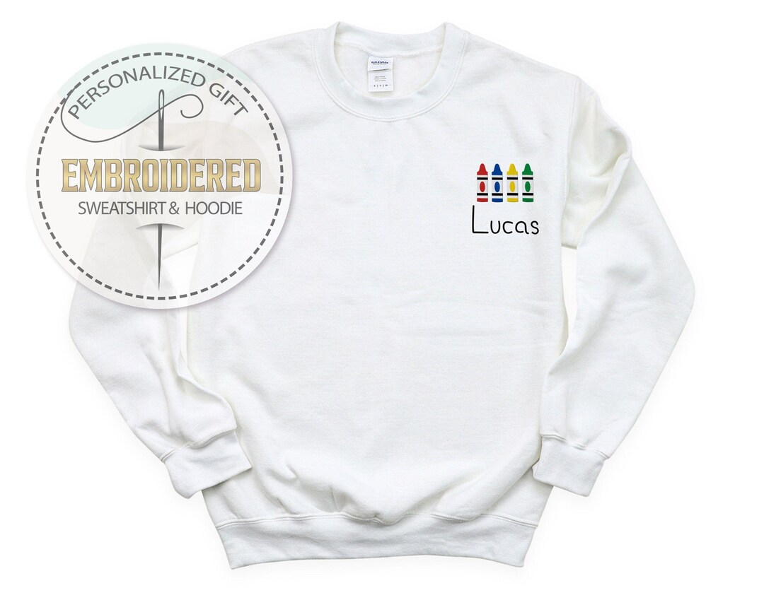 Personalized Back to School Sweatshirt, Custom Embroidery Hoodie ...