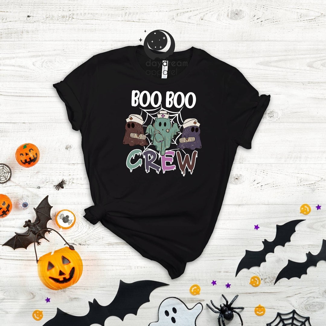 Boo Crew T-shirt, Adhesive Bandage Shirt, Medical Tee, Health Halloween ...