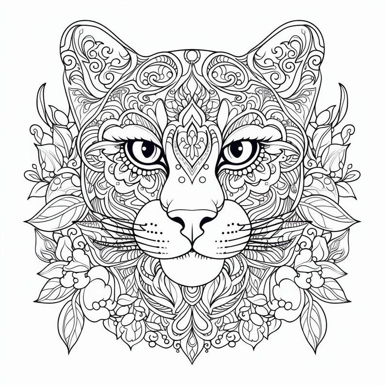 Magical Storybook Animal Coloring Pages Digital Download - Etsy
