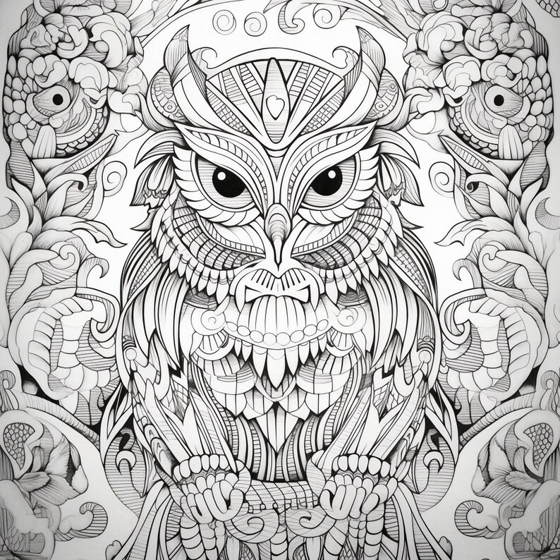 Magical Storybook Animal Coloring Pages Digital Download - Etsy