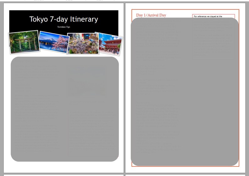 Tokyo 7 Day Itinerary - Etsy
