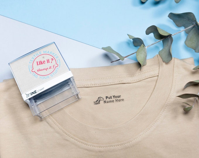 Personalized Textile Stamp for Labeling Clothing: Easy and Fast ...