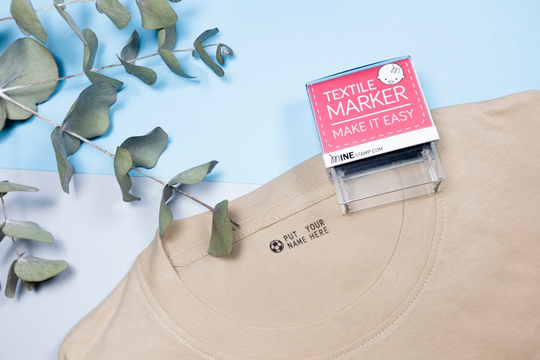Textile Stamp Kit for Labeling Children's Clothing: DIY, Easy and Fast ...
