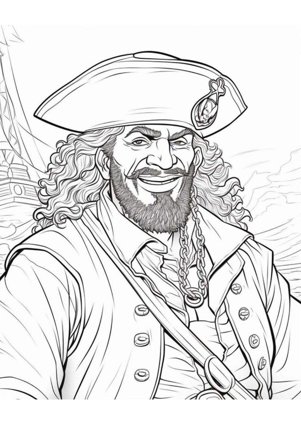 My Favorite Secret Pirate Coloring Book - Etsy