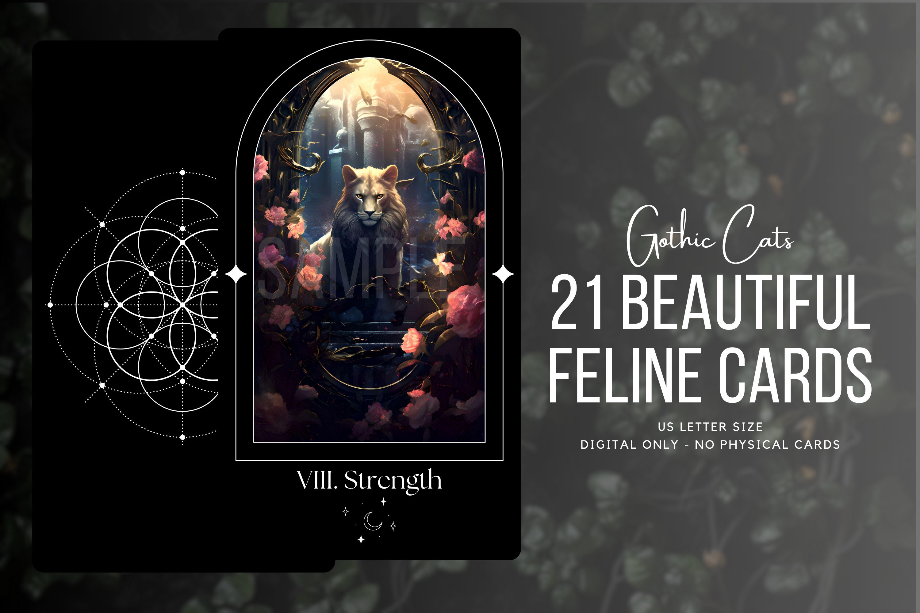 Gothic Cats Tarot Deck: Printable Major Arcana Set - Etsy