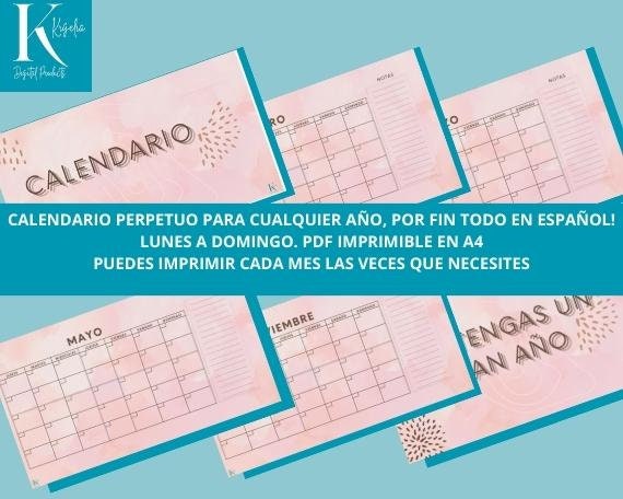 Calendario Perpetuo Para Imprimir Calendario Perpetuo Para Niños