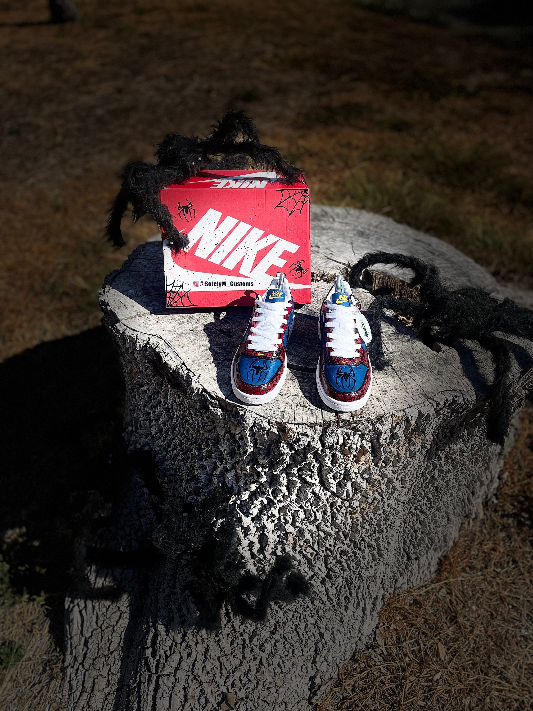 Spiderman Inspired Custom Court Visions - Etsy