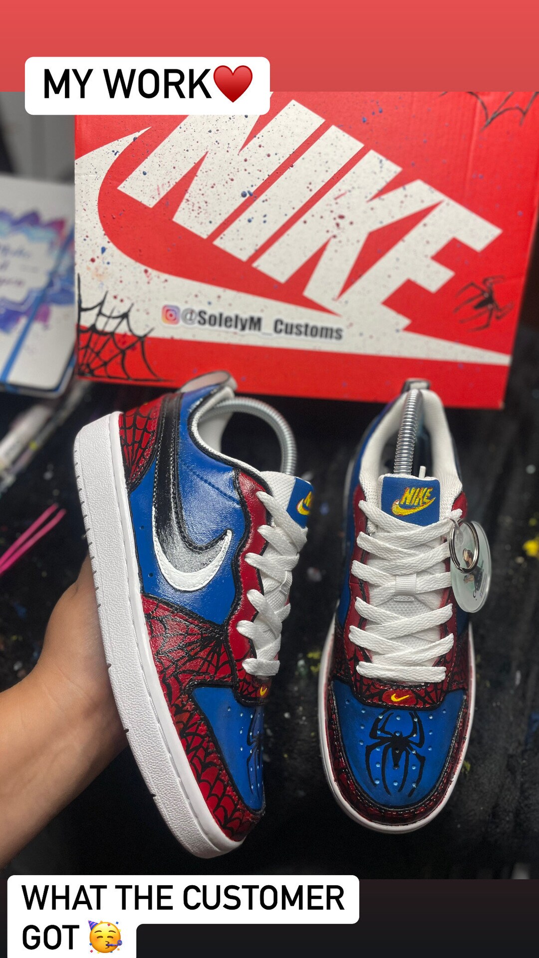 Spiderman Inspired Custom Court Visions - Etsy