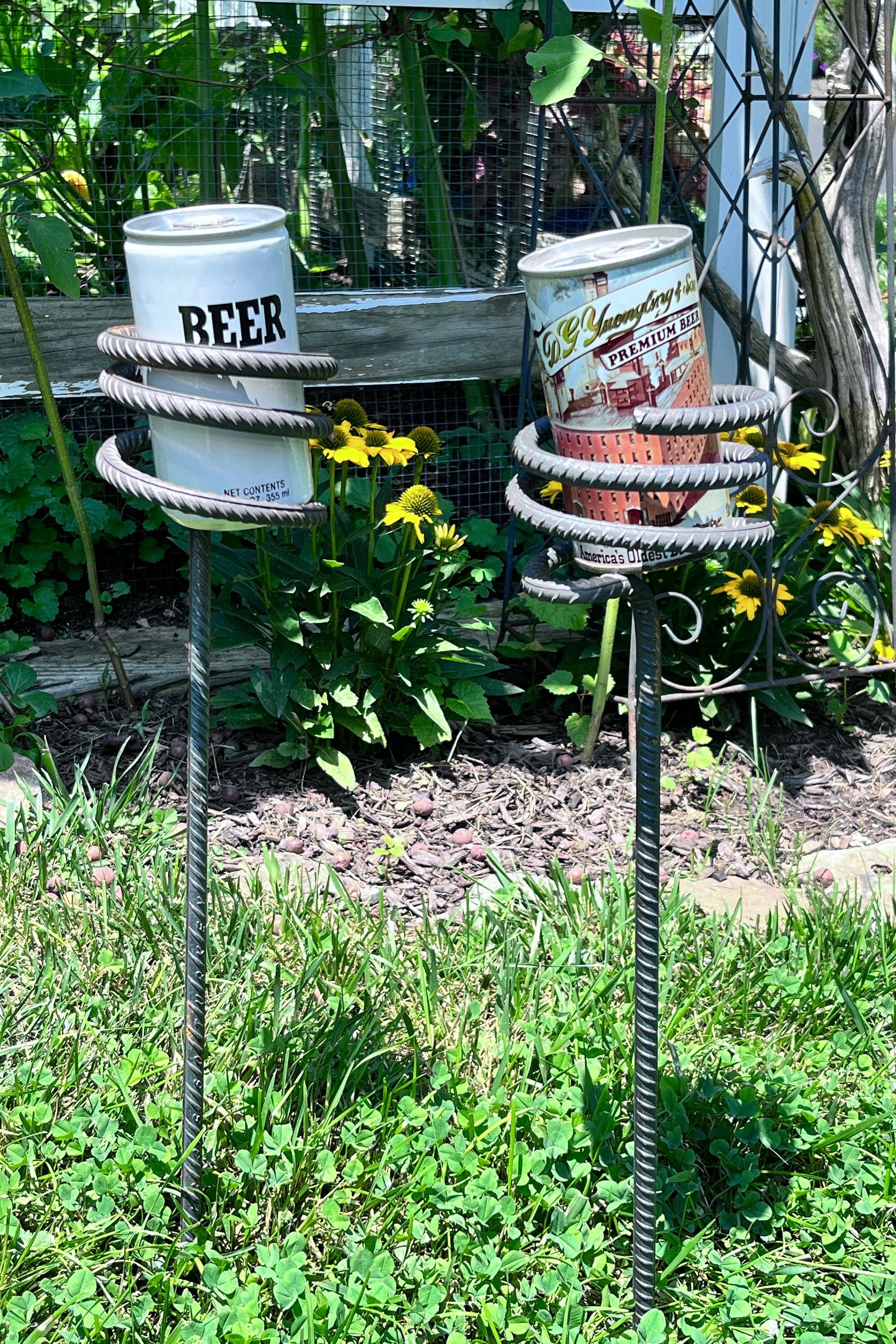 2 Handcrafted Rebar Drink Holder Rustic Elegance:a Unique - Etsy