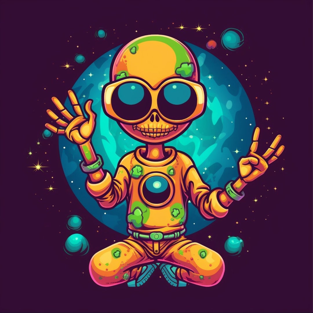 Groovy Alien - Etsy