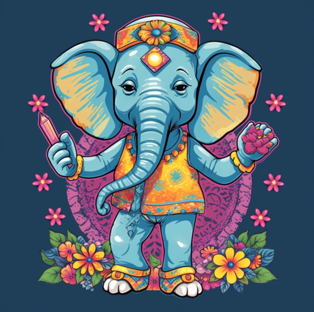 Disco Elephant - Etsy