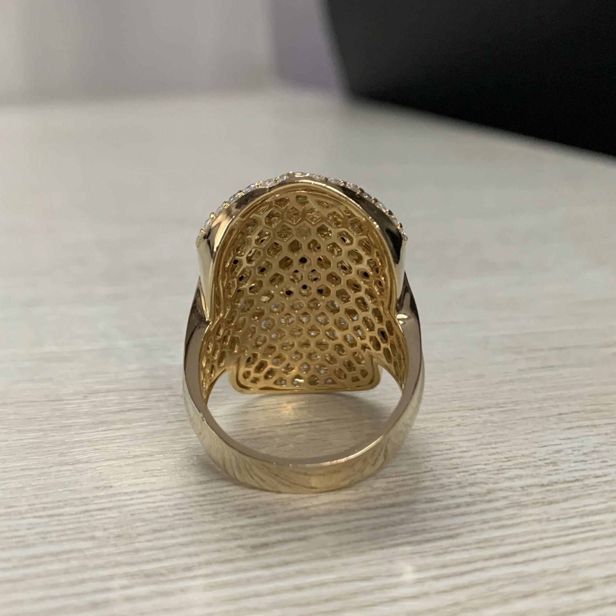 Iced Out Ring Skeleton Skull Face Ring CZ Diamond Hip Hop Ring - Etsy