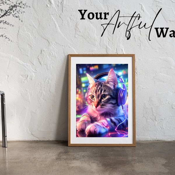 Cool Cat Poster - Etsy