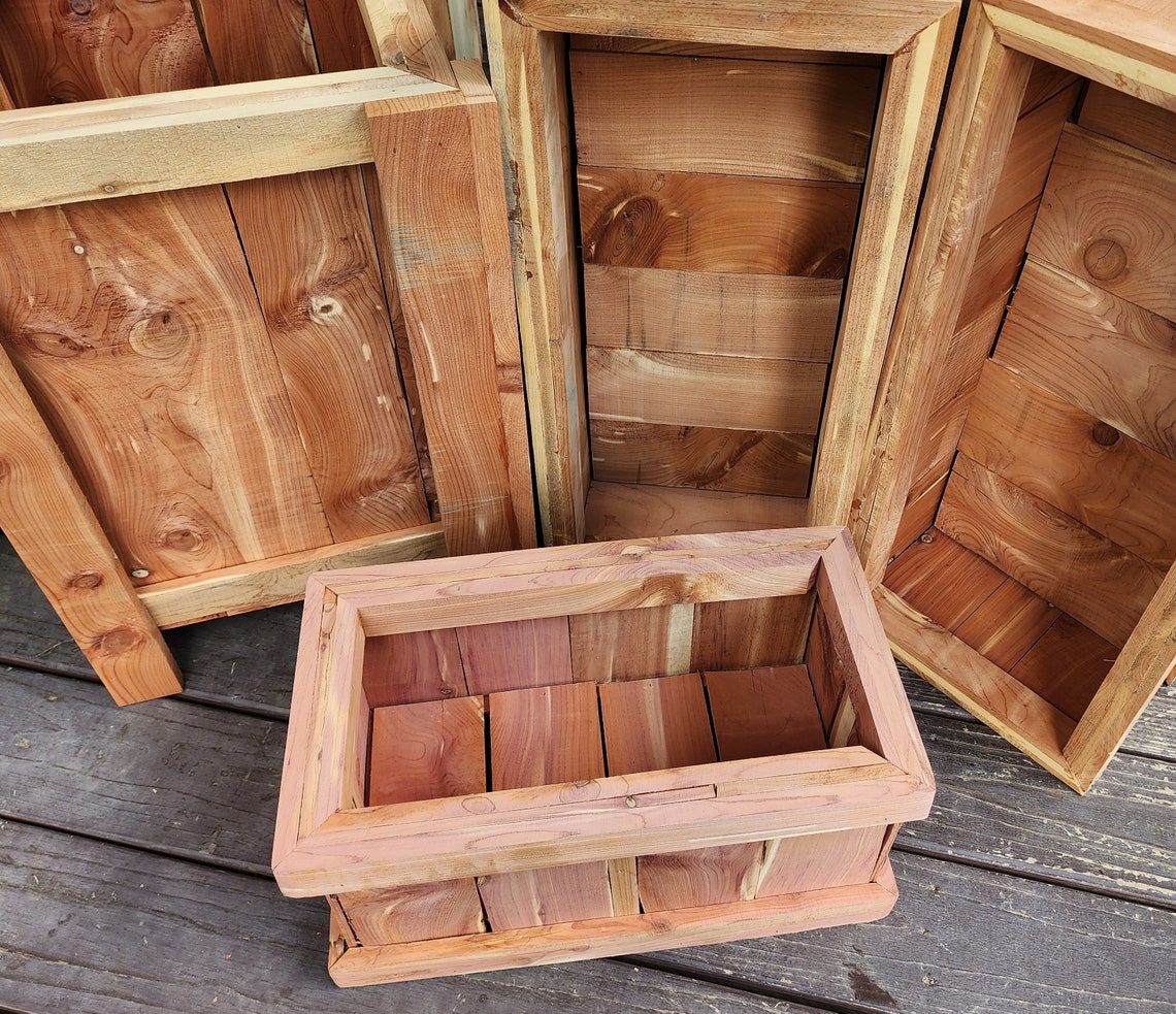 Arkansas Red Cedar Planter Boxes for Long Lasting Enjoyment - Etsy