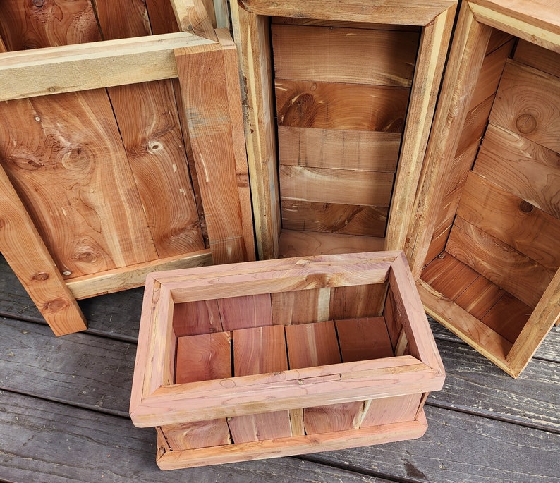 Arkansas Red Cedar Planter Boxes for Long Lasting Enjoyment - Etsy