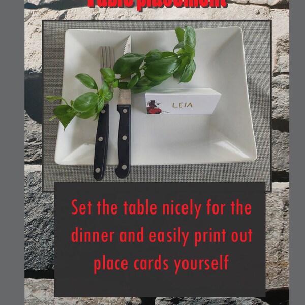 Table Placement - Etsy