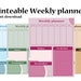 Printable Weekly Planner - Pink - Etsy