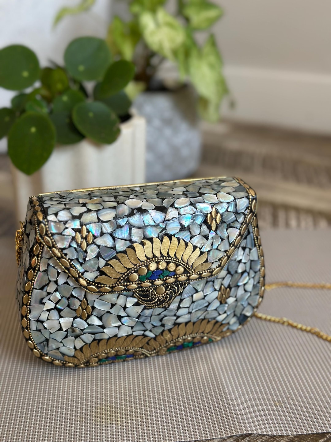 Handmade Mosaic Metal Bag, Mosiac Tile Bag, Crossbody Metal Bag - Etsy