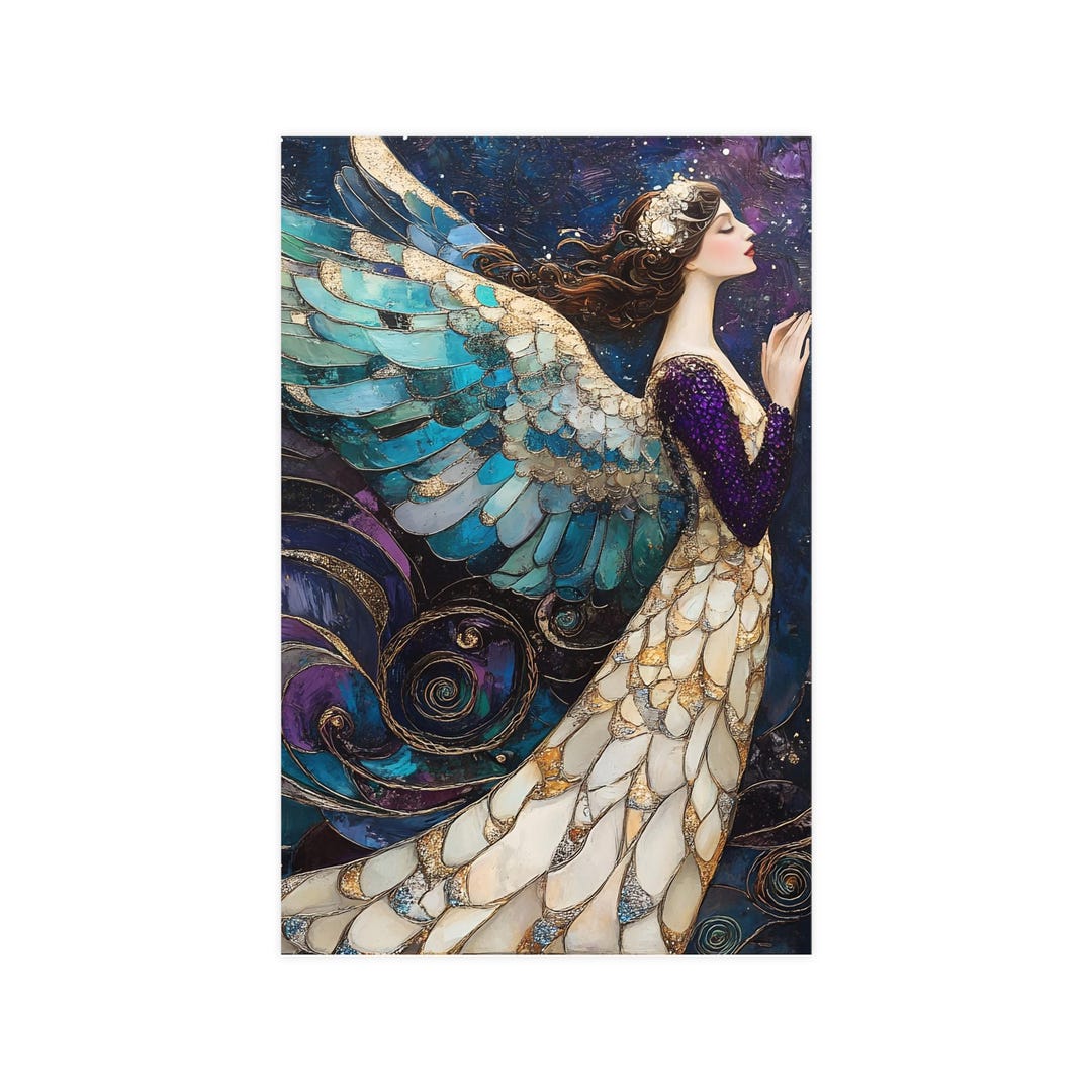 Inspirational Art Posters, Vertical Matte Prints, Angel Print, Home ...