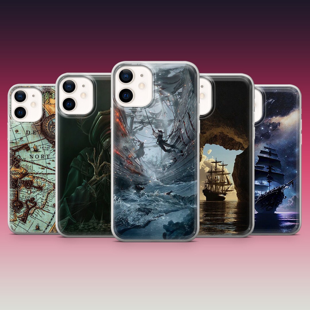 Pirate Ship Phone Case Decor Treasure Cover for iPhone 16 Pro , 15, 14 ...