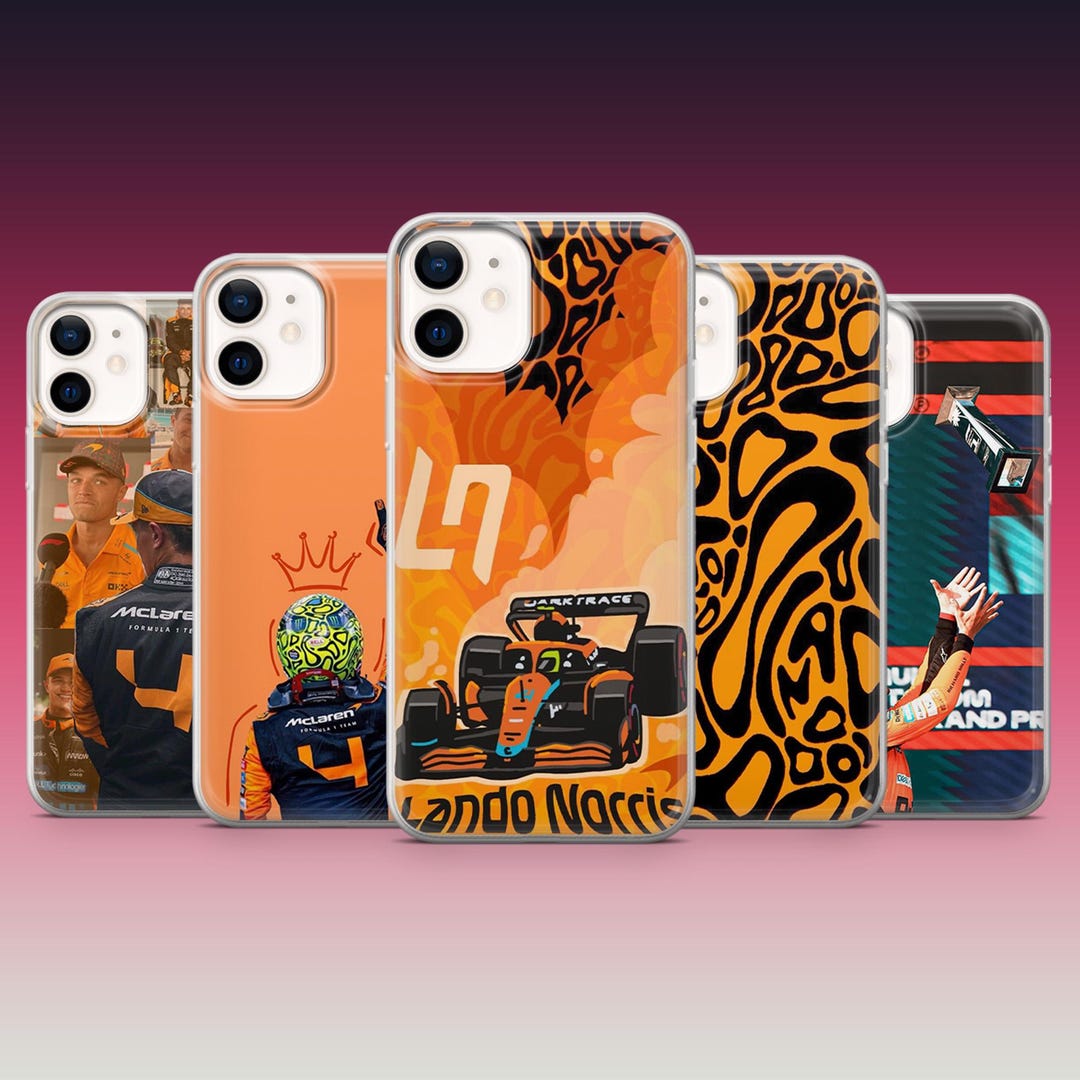 Lando Norris Phone Case Formula 1 Racer Cover for iPhone 17 Pro, 16, 15 ...