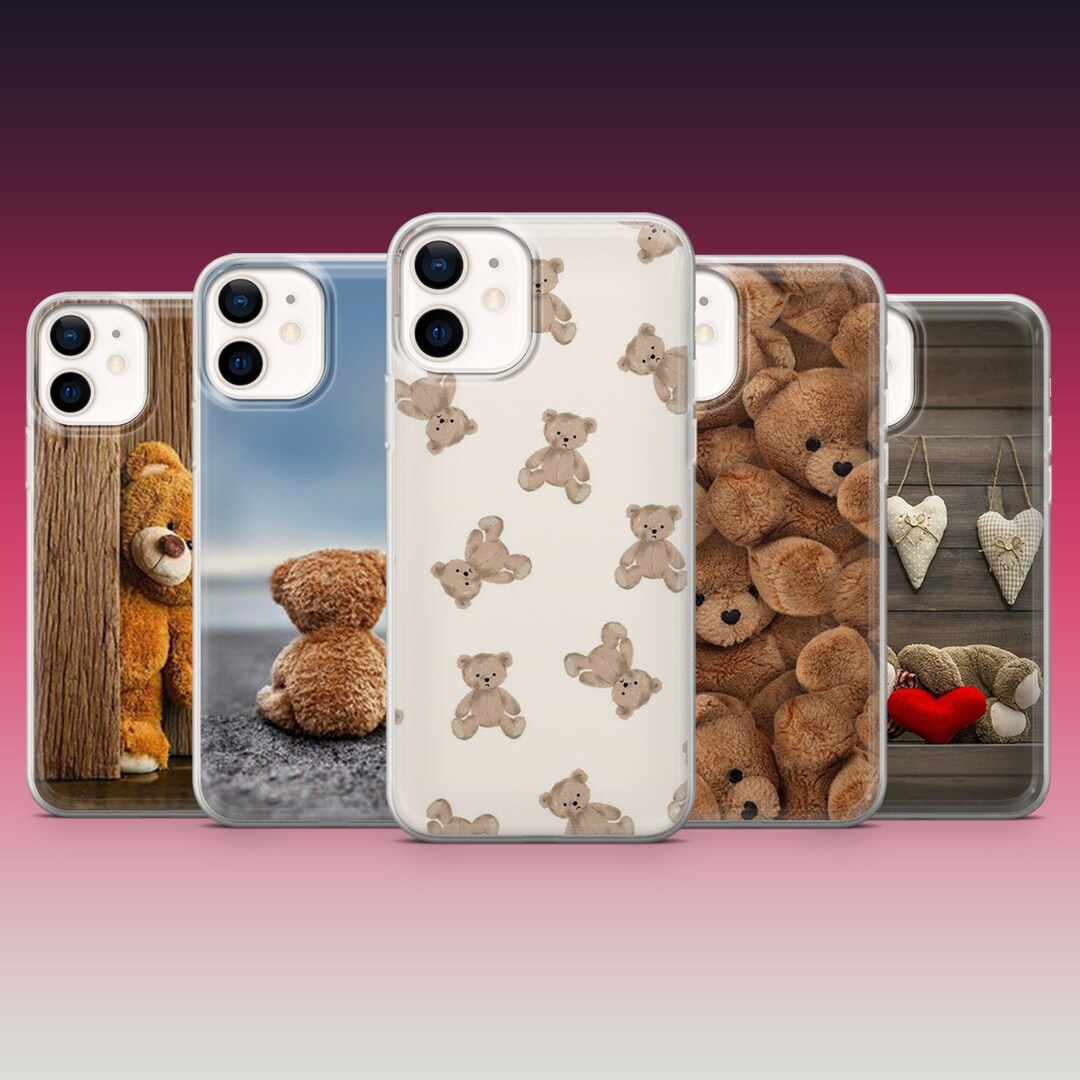 Stuffed Animal Phone Case Soft Toy Teddy Bear Cover for iPhone 17pro ...