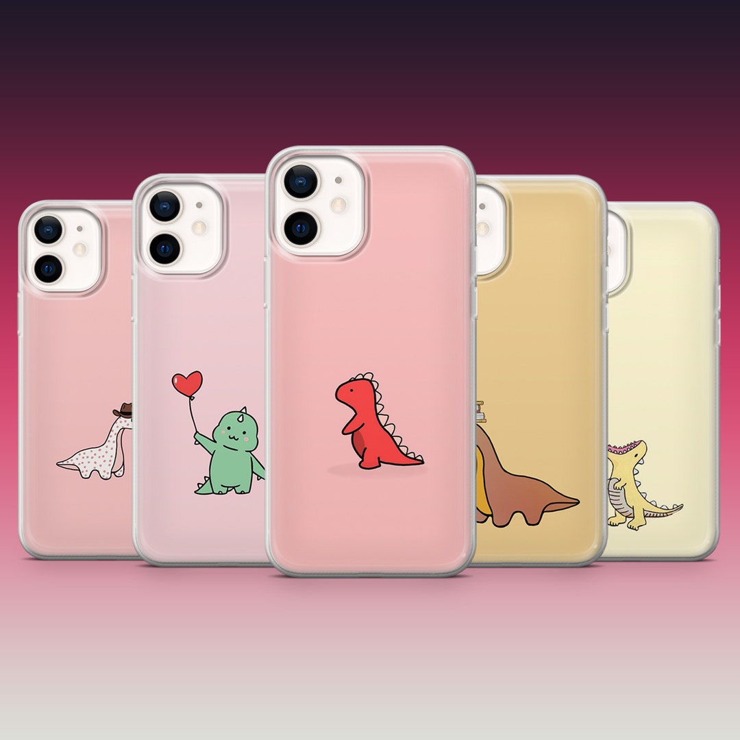 Dino Phone Case Dinosaur Cute Animal Cover for iPhone 17 Air, 16, 15 ...