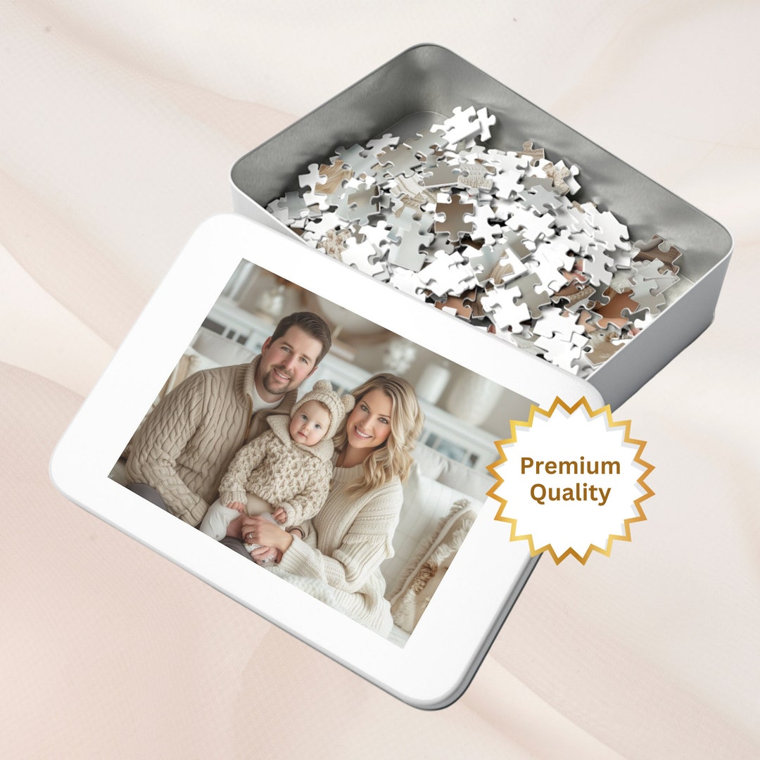 Custom Photo Portraits, Personalized Family Photo Puzzle Gift, Perfect ...