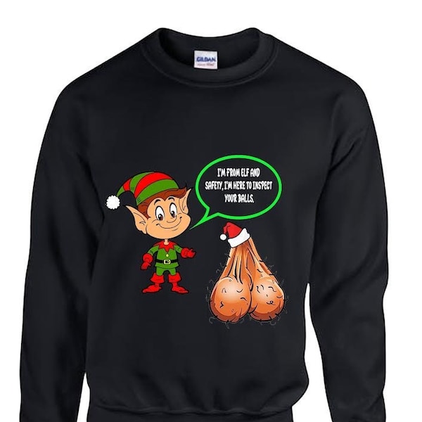 Rude Xmas Jumper - Etsy UK