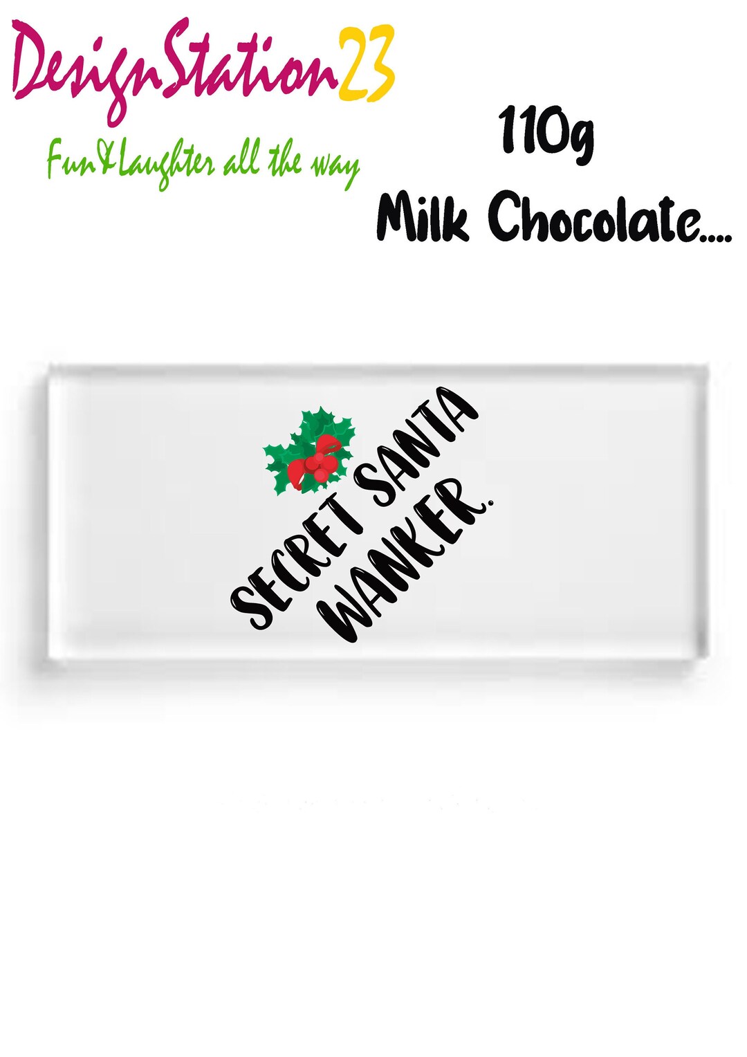 Secret Santa Wanker Gift Lighthearted Funchocolate Bar for - Etsy