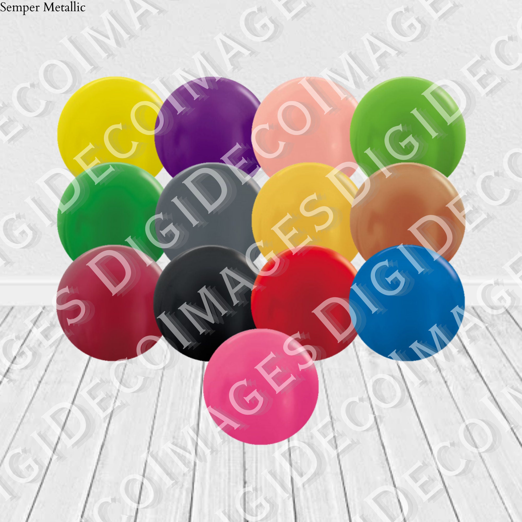 Full Sempertex Collection - Canva Balloon Mockup Colours - Etsy