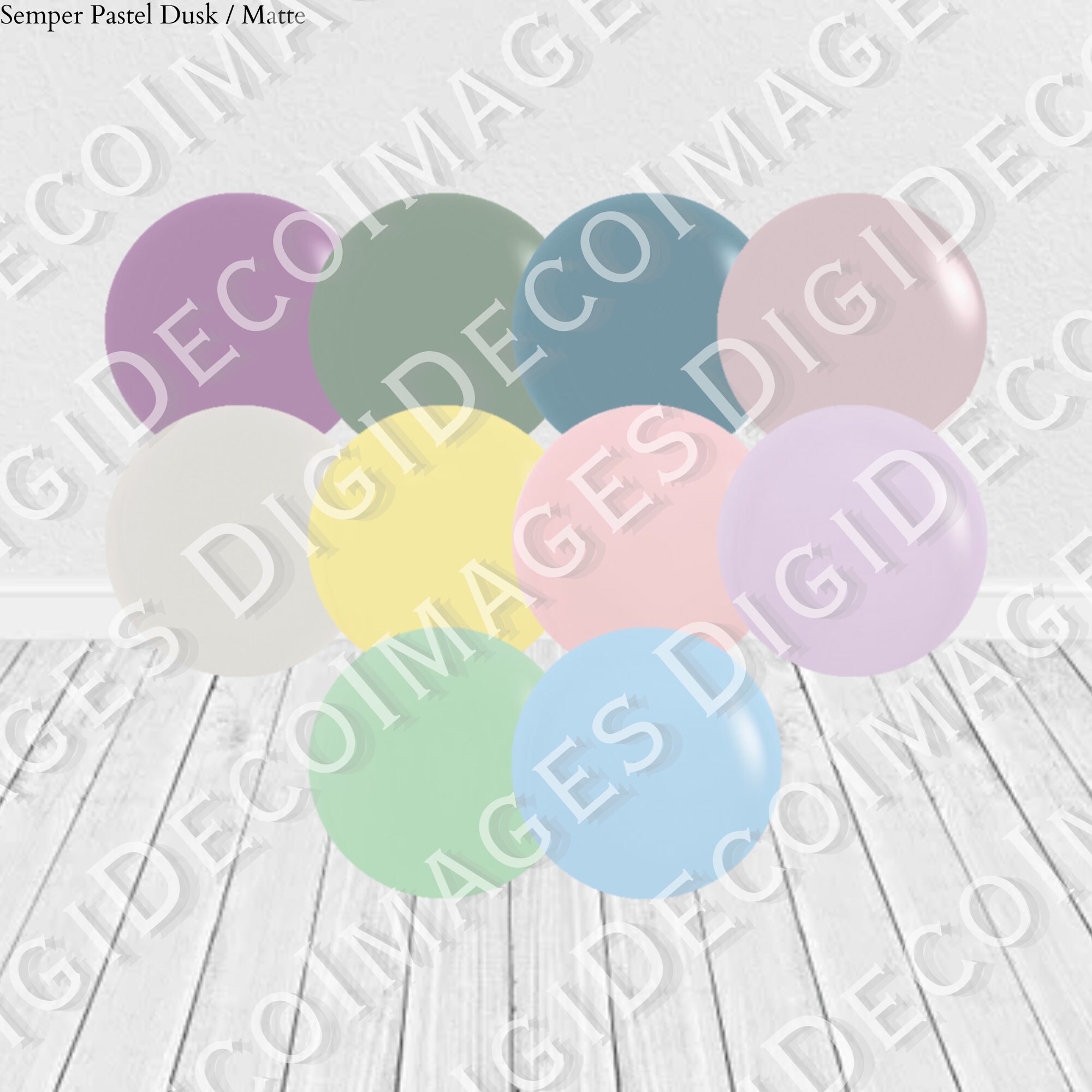 Full Sempertex Collection - Canva Balloon Mockup Colours - Etsy