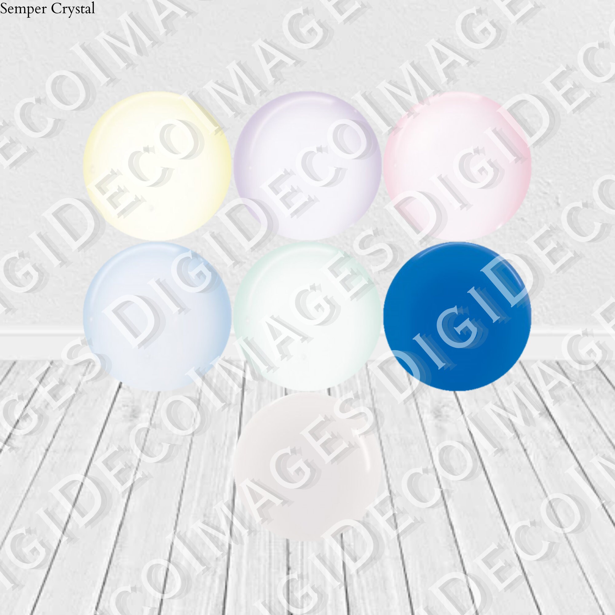 Full Sempertex Collection - Canva Balloon Mockup Colours - Etsy