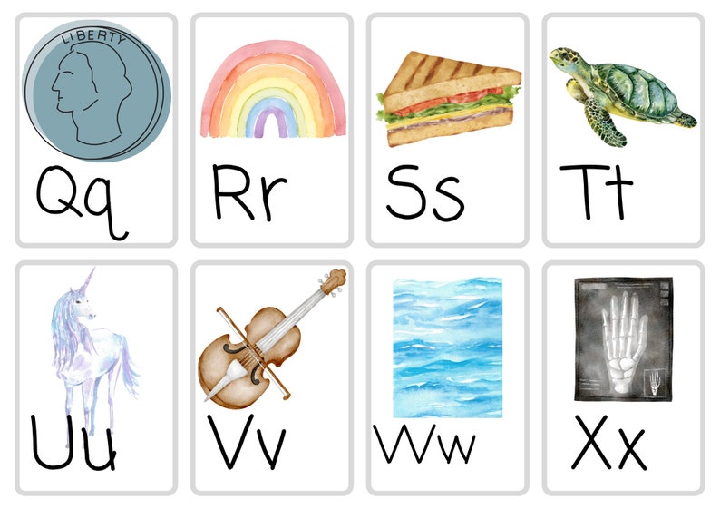 Learning Made Fun: Alphabet Flashcards for Kids Montessori - Etsy