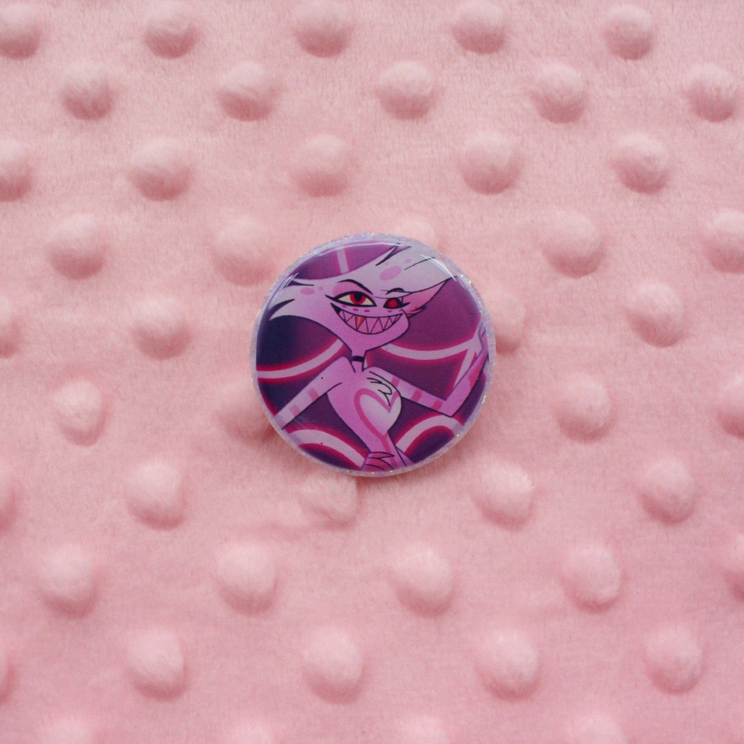 Hazbin Hotel Angel Dust Resin Pin, Angel Dust Pin, Hazbin Hotel Pin ...