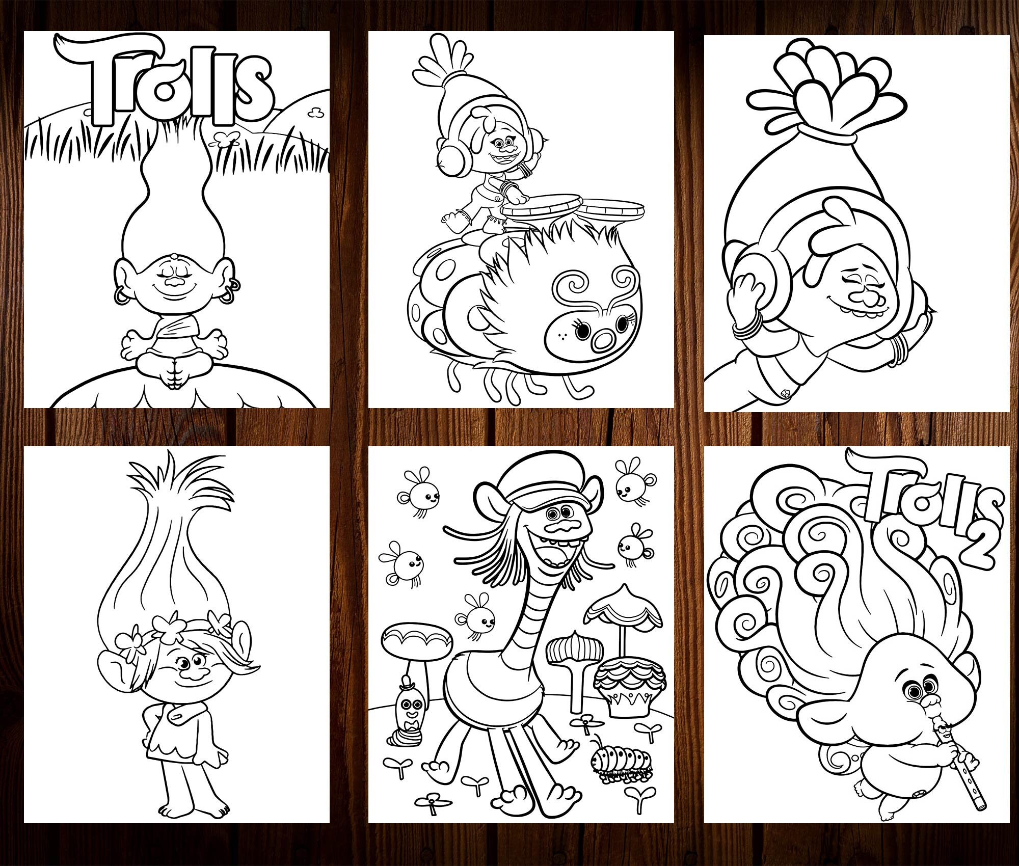 Frozen Trolls Coloring Pages