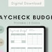 Simple Paycheck Budget Template Printable, Paycheck Budget Printable ...