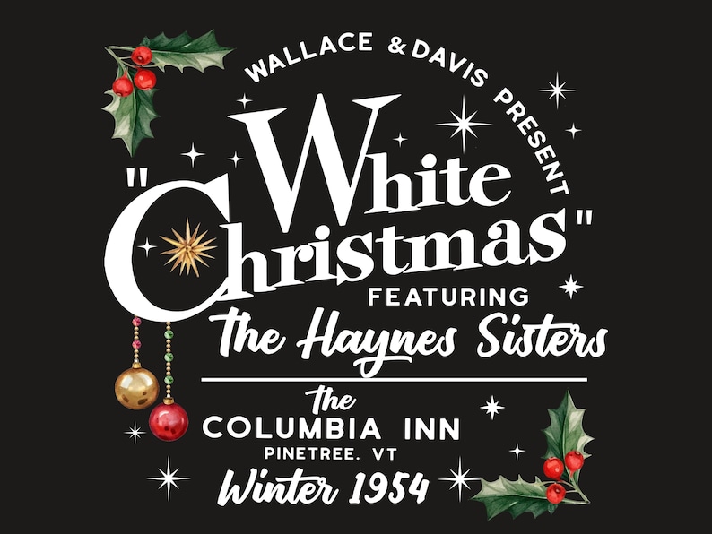 White Christmas Movie Png, Wallace and Davis Haynes Png, White ...