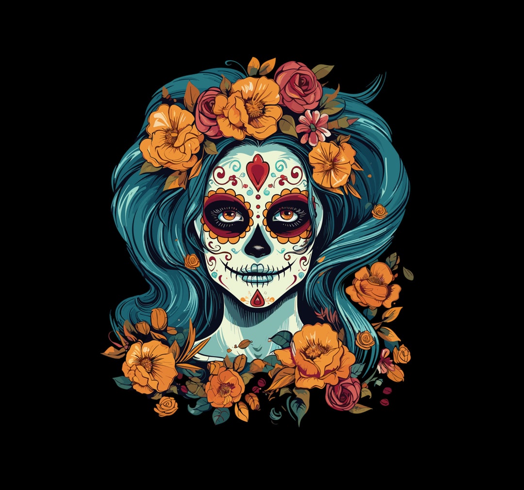 Day of the Dead Png La Catrina Dia De Los Muertos Png - Etsy