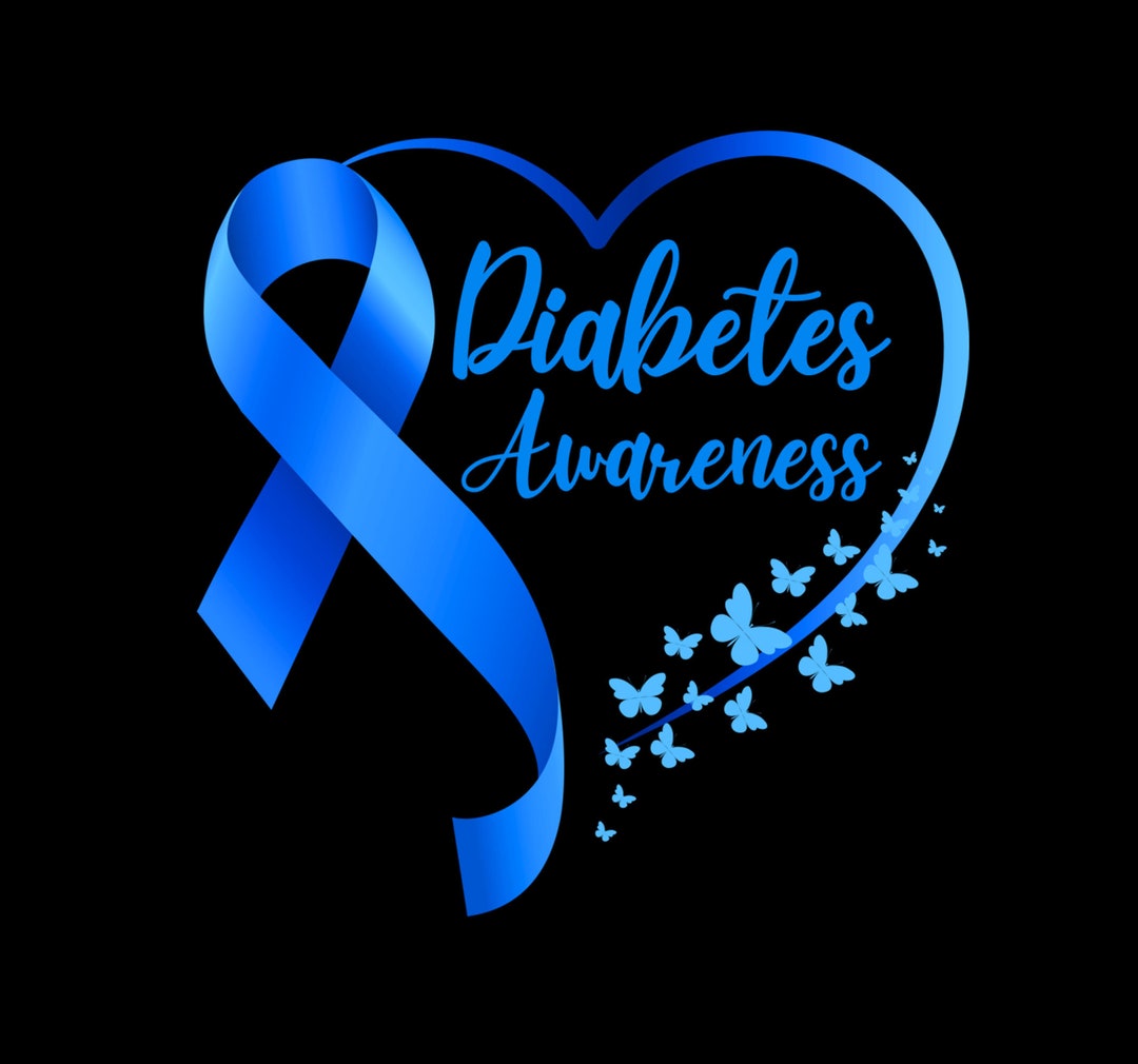 Diabetes Awareness Png November We Wear A Blue Png - Etsy