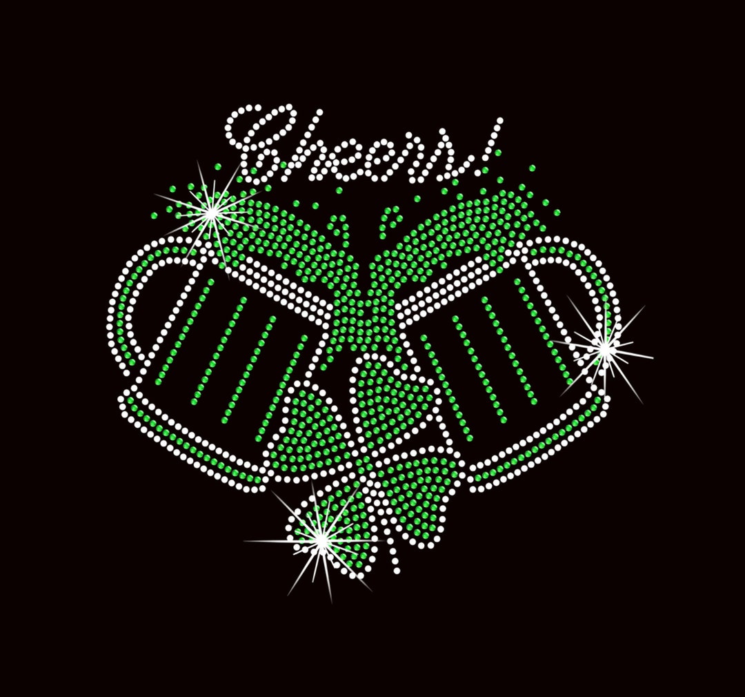 Cheers Png, St Patrick's Day Png, Drink Beer Bling Rhinestone Shamrock ...