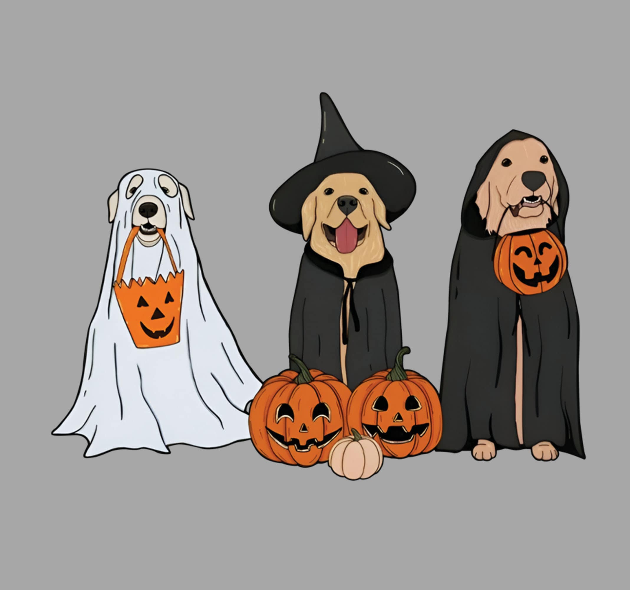 Golden Retriever Png Golden Retriever Ghost Halloween Png Rick or Treat ...