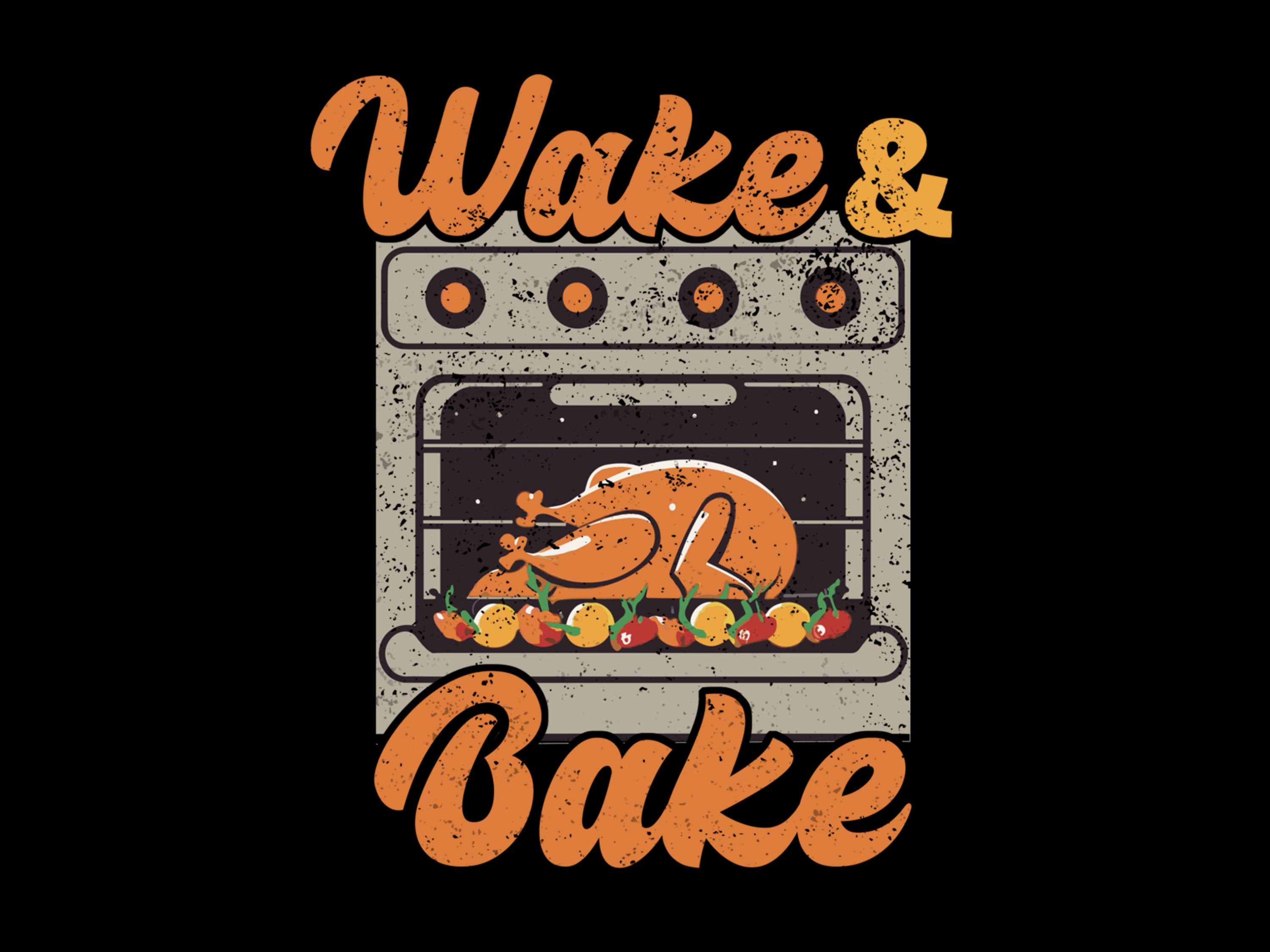Wake Bake Png, Turkey Feast Meal Dinner Chef Funny Thanksgiving Png - Etsy