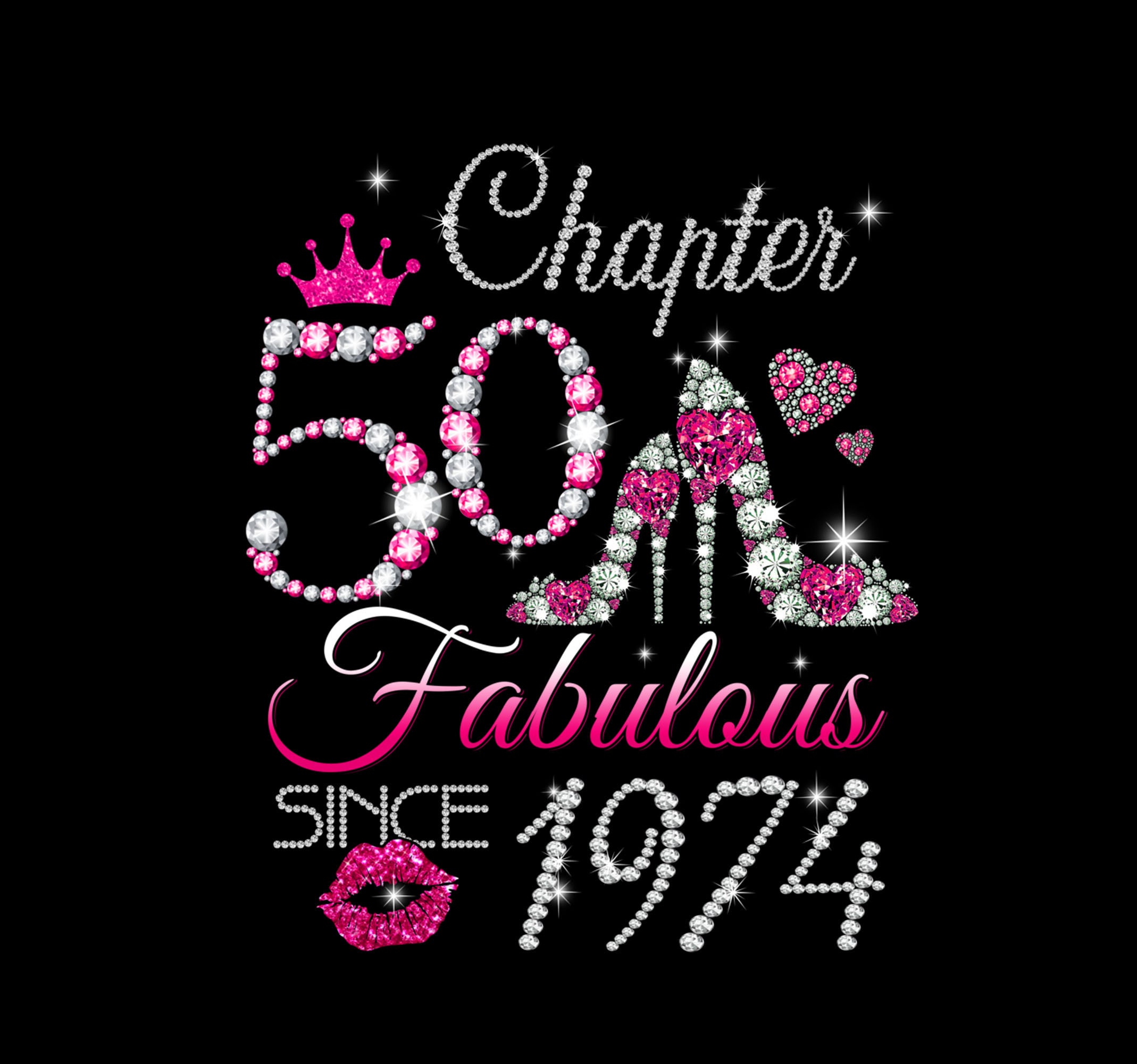Chapter 50 EST 1974 Png, 50 Years Old 50th Birthday Queen Png - Etsy UK