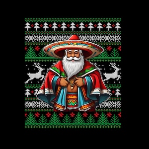 Cholo Claus Png, Mexican Santa Png, Ugly Christmas Png - Etsy