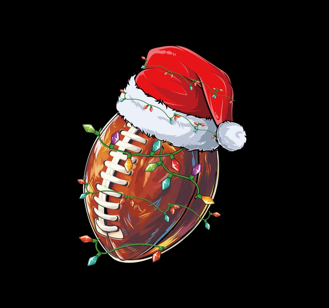 Christmas Ball Png, Christmas Football Team Santa Sports Png - Etsy